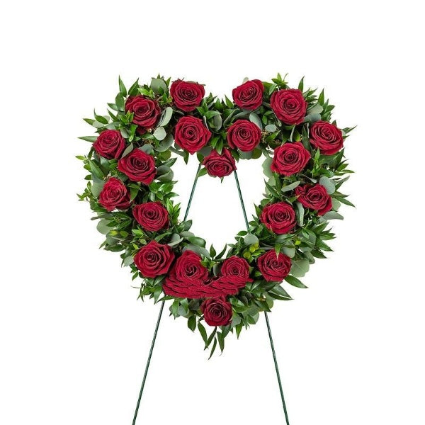 Radiant in Red – Bloom Funeral Sympathy Flowers Chicago
